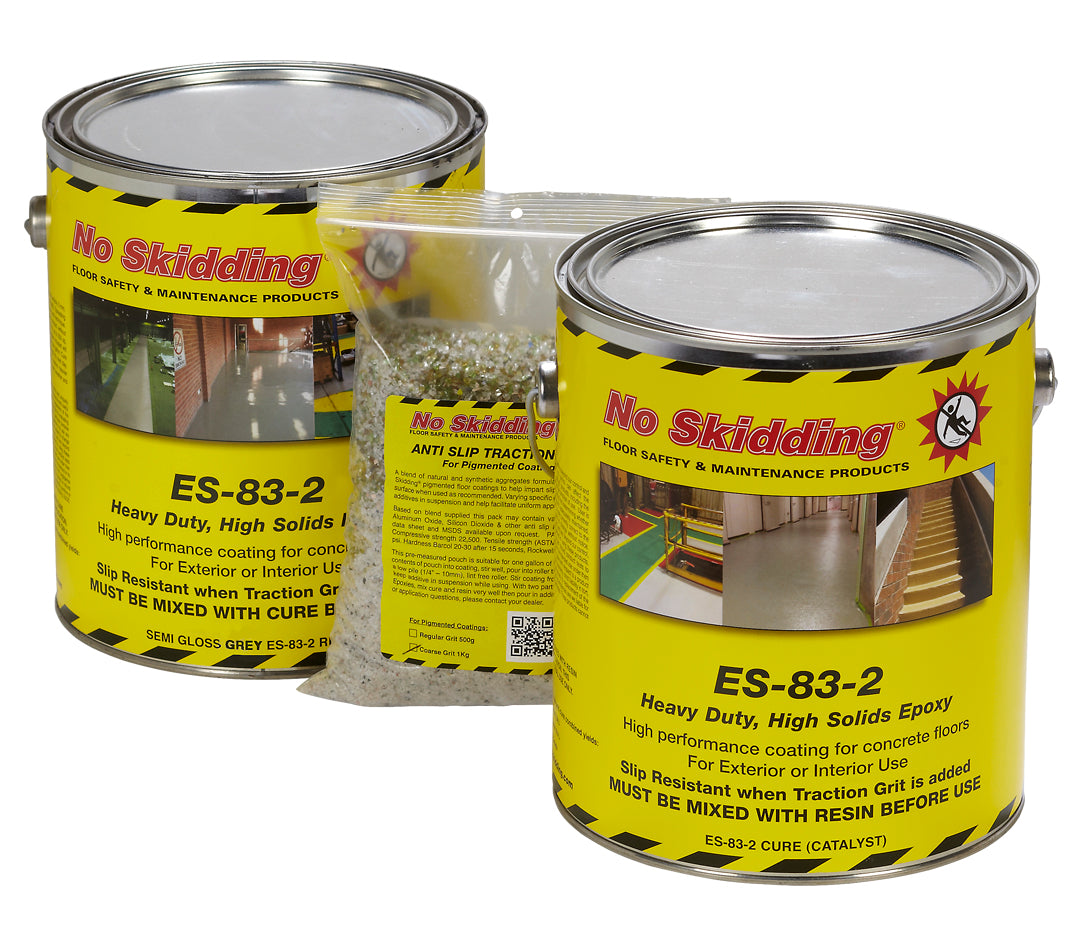 Anti-Slip Floor Coating Kit - Semi-Gloss Finish (2-Part, 2 Gallon Kit ...
